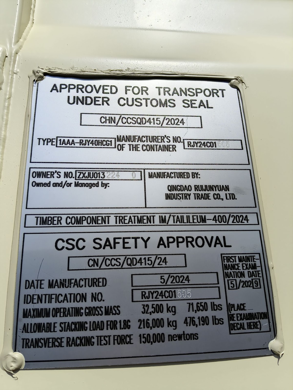 Container xChange Marketplace Policy - Listing Accuracy: Container ...